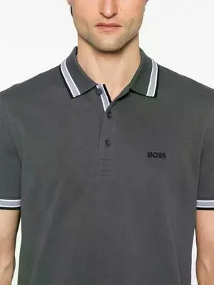 BOSS Piqué Polo Shirt - Grey