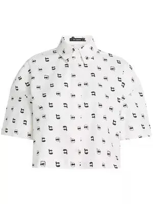 Karl Lagerfeld Ikon Cropped Shirt