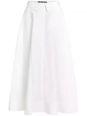 Karl Lagerfeld Poplin Midi Skirt
