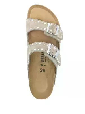 BIRKENSTOCK Arizona Studded Flat Sandals - Grey
