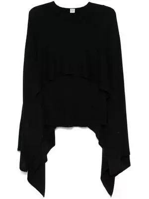 TOTEME Cape-design Sweater - Black