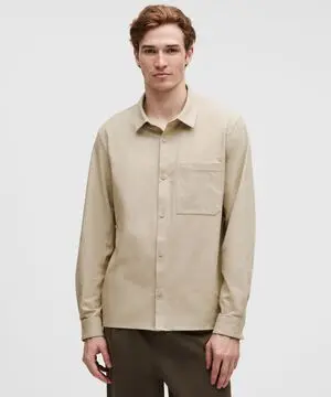 Lululemon Brushed Woven Overshirt - Heathered Raw Linen