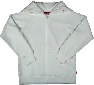 Supreme Split Hoodie Zip Up Sweat - White