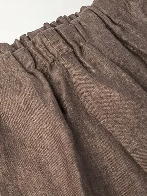 PIACENZA CASHMERE 1733 Straight-leg Linen Trousers - Brown