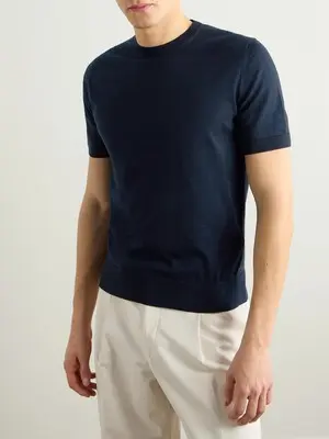 Zegna Cotton T-shirt - Blue