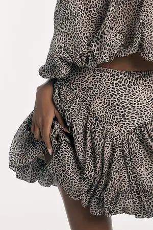 Bardot Lissett Printed Mini Skirt
