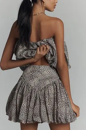 Bardot Lissett Printed Mini Skirt