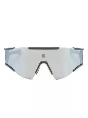 Balmain Fletche Shield Sunglasses - Silver