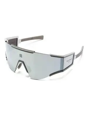 Balmain Fletche Shield Sunglasses - Silver