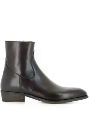 ALBERTO FASCIANI Leather Boots - Brown