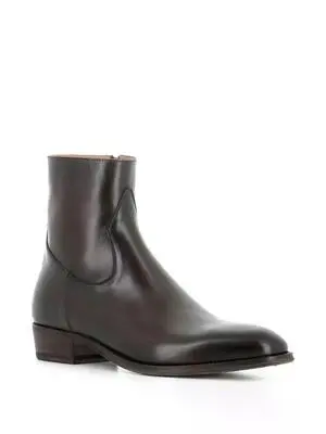 ALBERTO FASCIANI Leather Boots - Brown