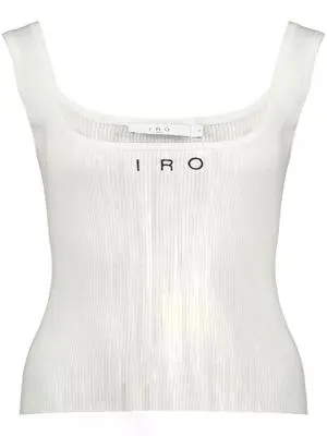 IRO PARIS Ribbed Knit Top - White