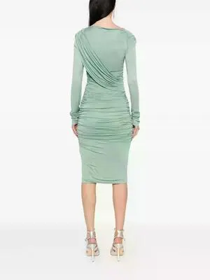 Blumarine Draped Midi Dress