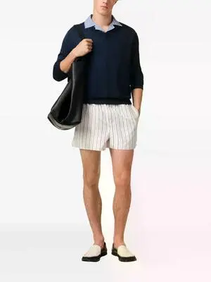 AMI Paris De Coeur-embroidered Sweater - Blue
