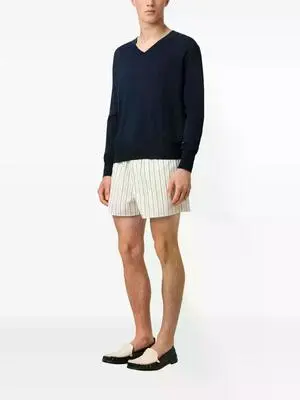 AMI Paris De Coeur-embroidered Sweater - Blue