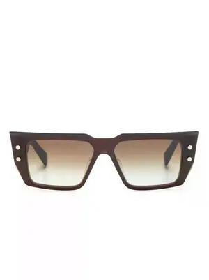 Balmain Cat-eye Frame Sunglasses - Brown