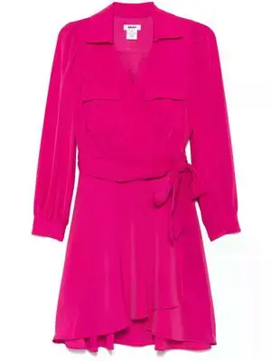 Dkny Belted Wrap Dress