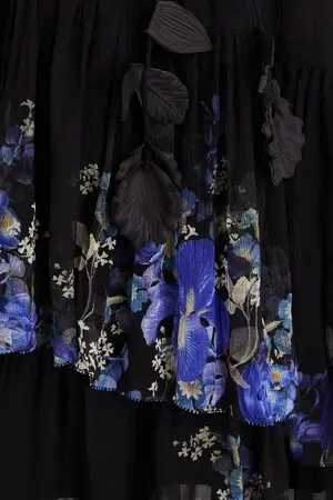 Zimmermann Tiered Floral-print Silk-crepon Midi Dress