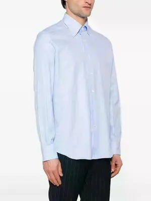 MAZZARELLI Cotton Shirt - Blue