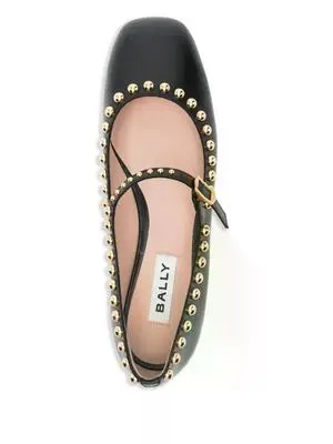 Bally Stud-embellished Ballerinas