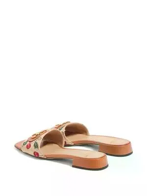 Valentino Garavani Vlogo Signature Cherryfic Slide Sandals