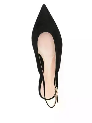 GIANVITO ROSSI Robbie Ballet Flats - Black