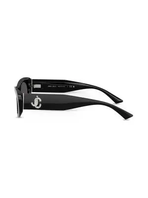JIMMY CHOO Logo Sunglasses - Black