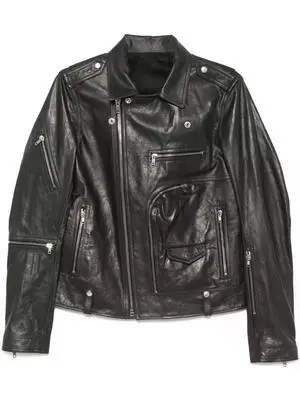 Rick Owens Jumbo Bauhaus Stooges Biker Jacket - Black