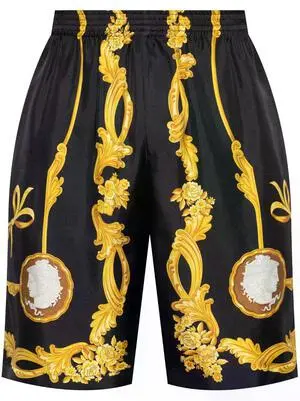 Versace Slit Shorts For Men