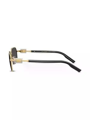 Dolce & Gabbana Logo-plaque Sunglasses - Gold