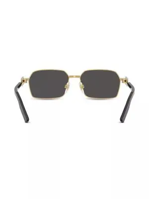 Dolce & Gabbana Logo-plaque Sunglasses - Gold