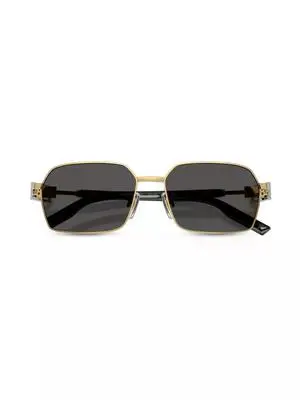Dolce & Gabbana Logo-plaque Sunglasses - Gold