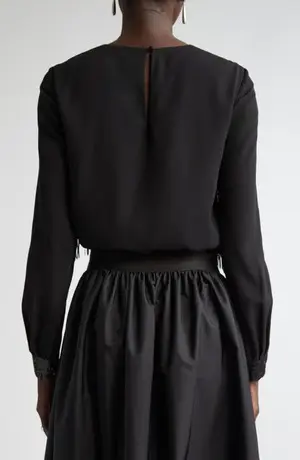 St. John Fringe & Sequin Top
