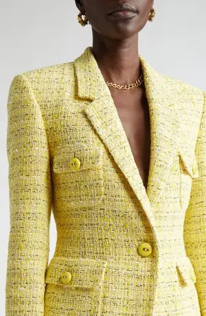 St. John Metallic Tweed Jacket