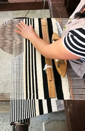 ARCHIVE NEW YORK Zapotec Classic Striped Handwoven Flatweave Wool Rug