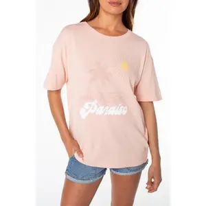 Roxy Paraiso Oversize Cotton Graphic T-shirt