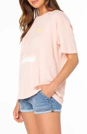 Roxy Paraiso Oversize Cotton Graphic T-shirt