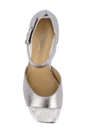 J. Reneé Genevra Ankle Strap Sandal - Silver