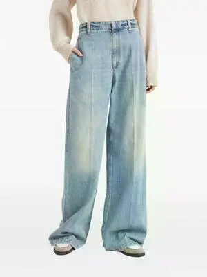 Brunello Cucinelli High-rise Wide-leg Jeans