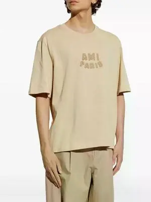 Ami Logo-embroidered T-shirt