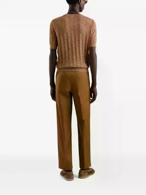 Dolce & Gabbana Logo-label Strech-cotton Trousers