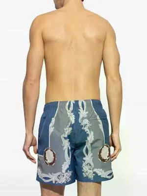 Versace Cameo Swim Shorts - Blue