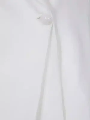 Emporio Armani Satin Blazer - White