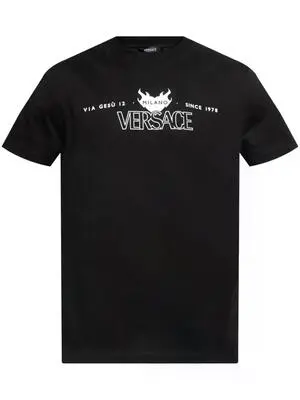 Versace Logo-print T-shirt - Black