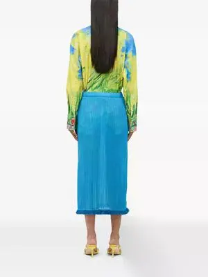 MSGM Ribbed Midi Skirt