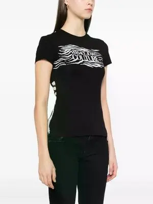 Versace Crystal Zebra T-shirt - Black