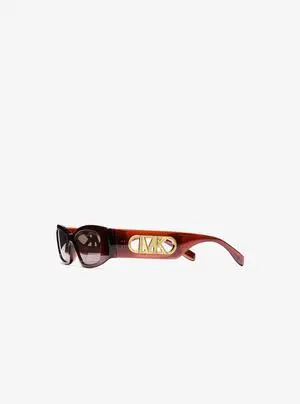 Michael Kors Rhodes Rectangle Sunglasses - Brown