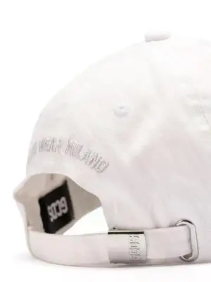 Gcds Logo-embroidered Cap - White