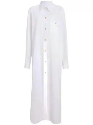 Khaite Wyatt Maxi Shirt Dress
