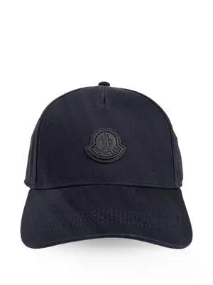 Moncler Gabardine Cotton Baseball Cap - Blue